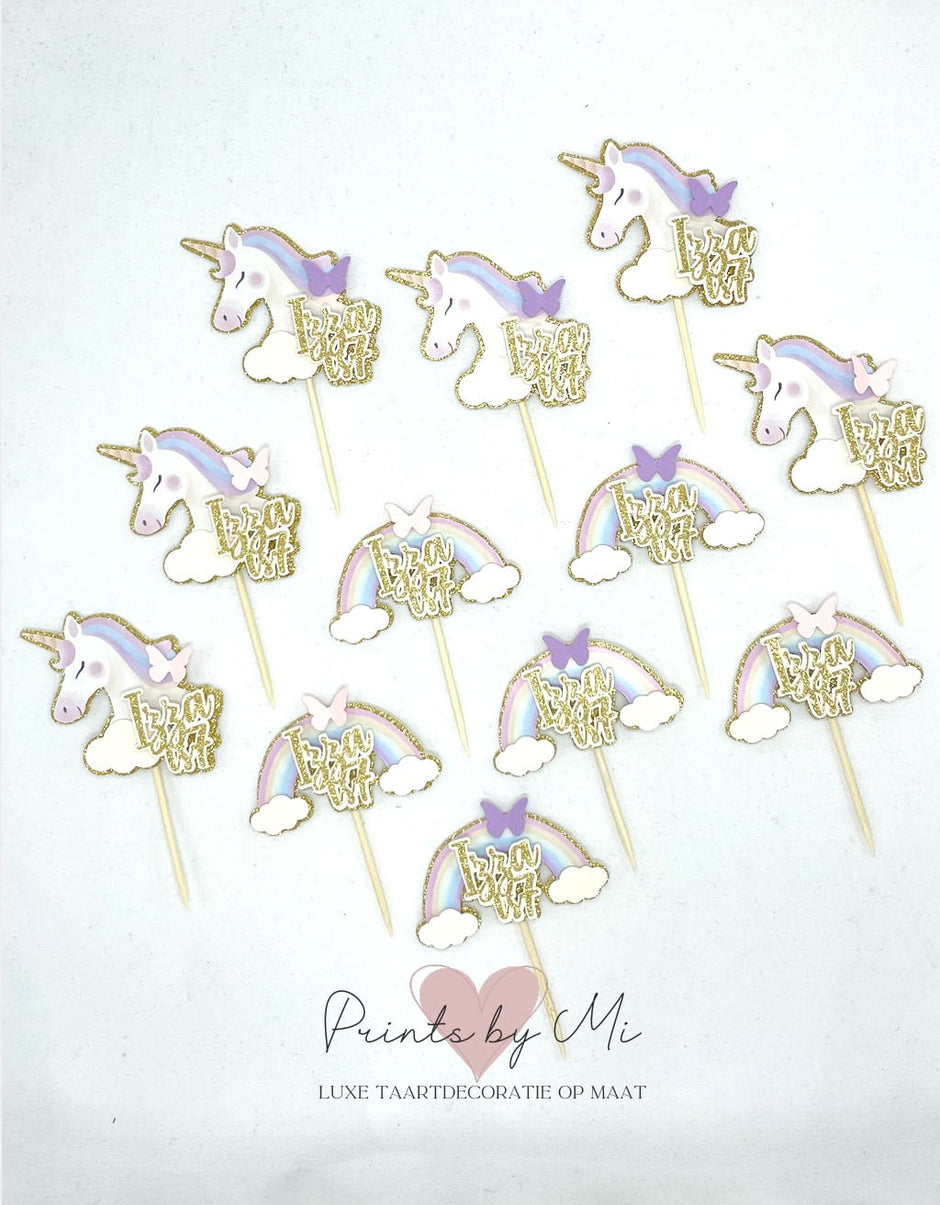 Luxe cupcake toppers – Prints by Mi